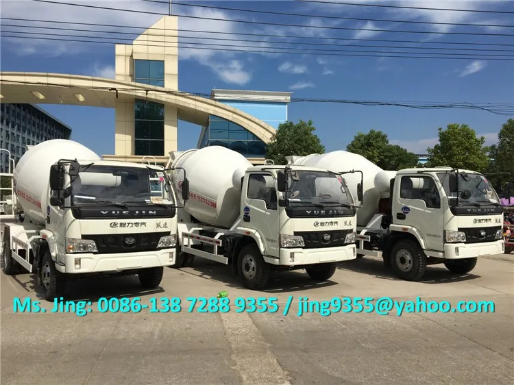 High Quality Yuejin 3m3 Mini Cement Mixer Truck,Self Loading Concrete ...