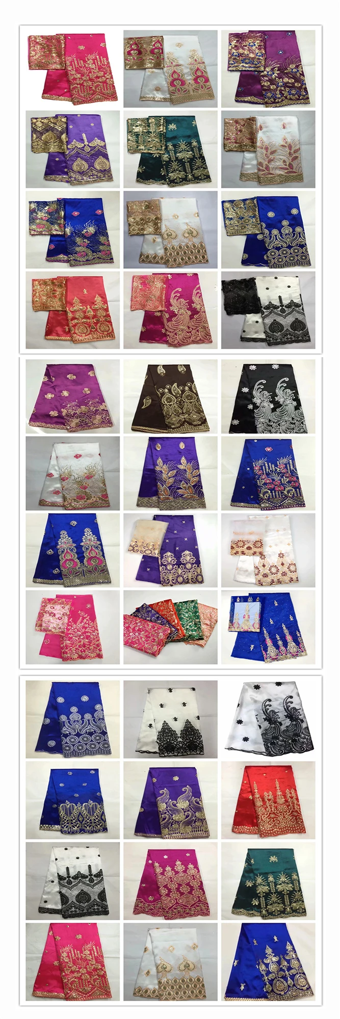 White India Soft Silk George Wrappers With French Net Lace Fabrics For ...