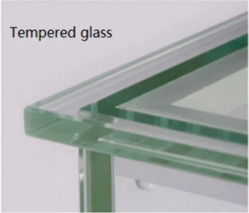 Portable Foldable Aluminium Glass Display Showcase