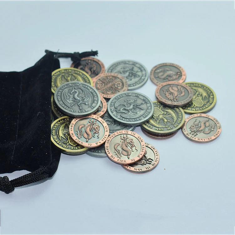 Customized Made Metal Tokens Board Game Coin,Game Coin - Buy Game Coin ...