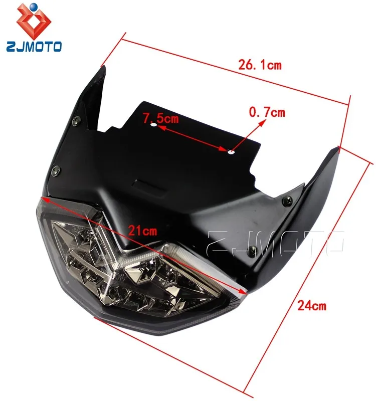 Led Tail Light With Turn Signals Smoke Lens Fiberglass Tail Light For ...