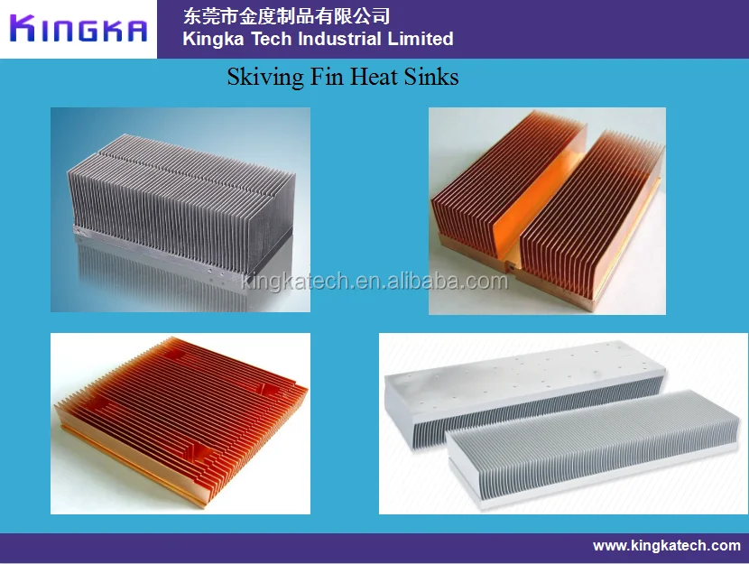 Skiving Heat Sink - Precision Copper, Brass, Aluminum