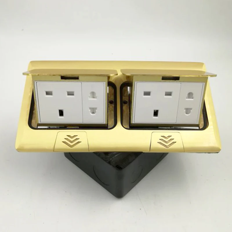 Waterproof Hidden Pop-up Type Floor Socket Box Outlet Electrical Plugs ...
