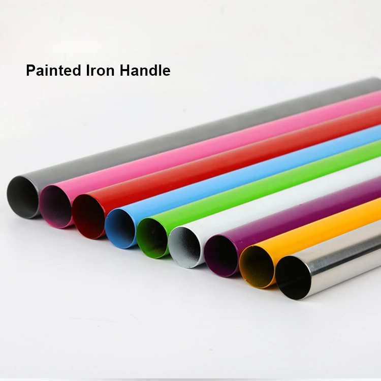 22mm Dia. 118cm Italian Screw for Broom & Mop Painted Iron Handle