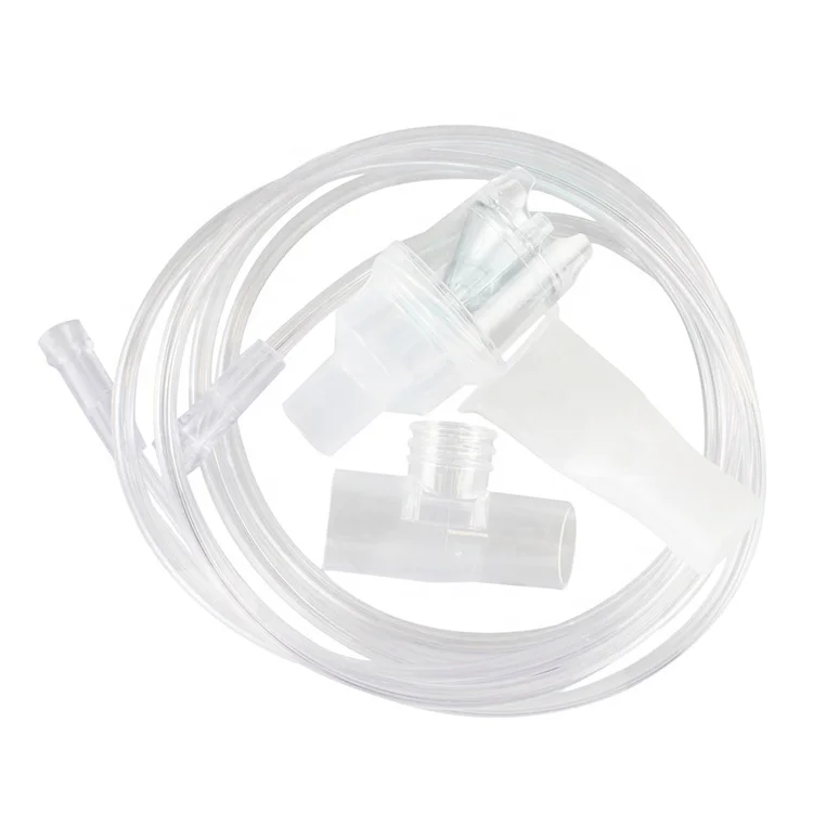 Medical T Piece Nebulizer Mask Kit Parts With Mouthpiece Kits Ce And ...