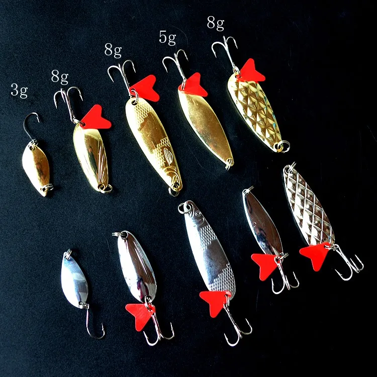 10pcs Trout Area Metal Spoon Fishing Lure Set - Durable & Effective