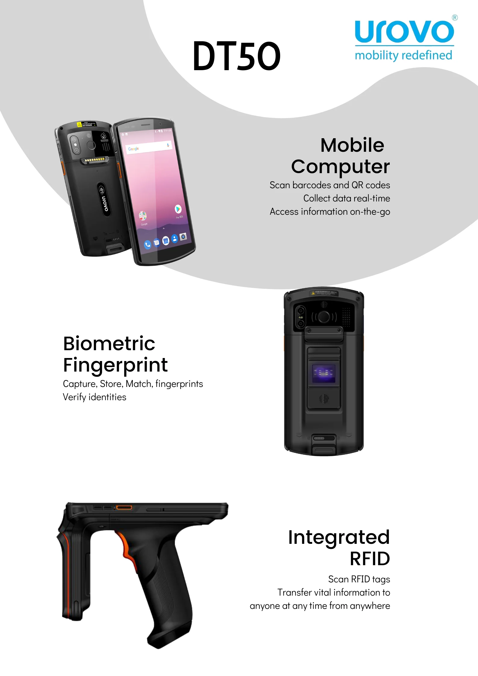 Urovo DT50 Handheld Computer - Rugged PDA for Logistics