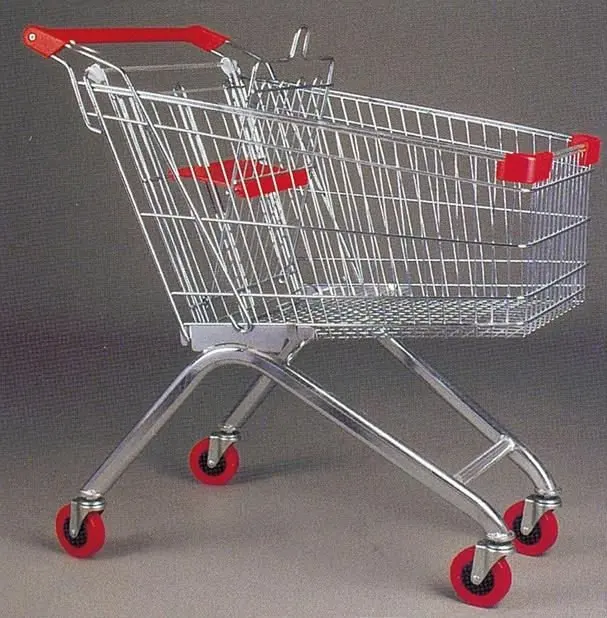 Shopping Cart Equipped With Coin-operated Locking Mechanism - Buy ...