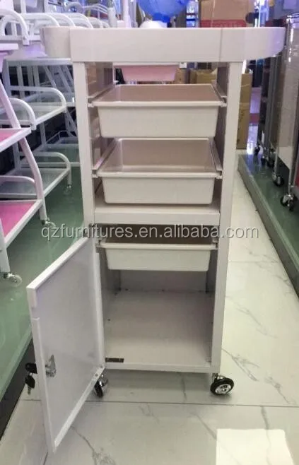 Qz-t1030 Troli Salon Rambut,Troli Kecantikan Rambut Warna Putih - Buy ...