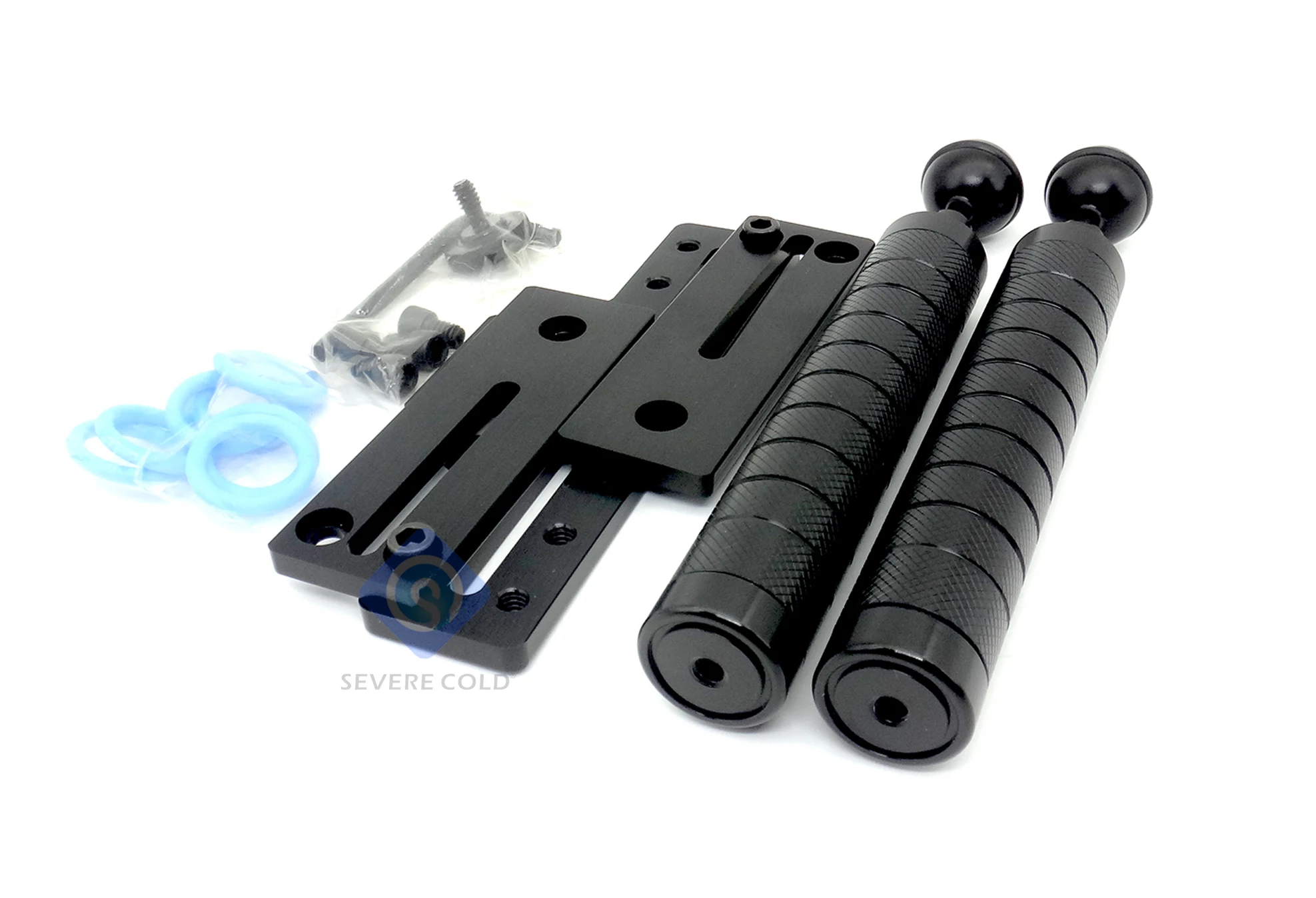 Aluminum Alloy Dual Handheld Arm Underwater Camera Tray for Diving ...