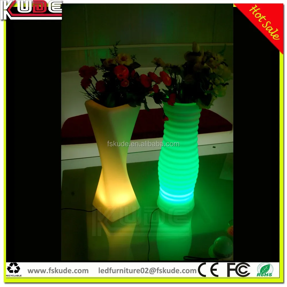 Led Vase/ Light Up Small Decorative Vases With Flowers - Buy Flower ...