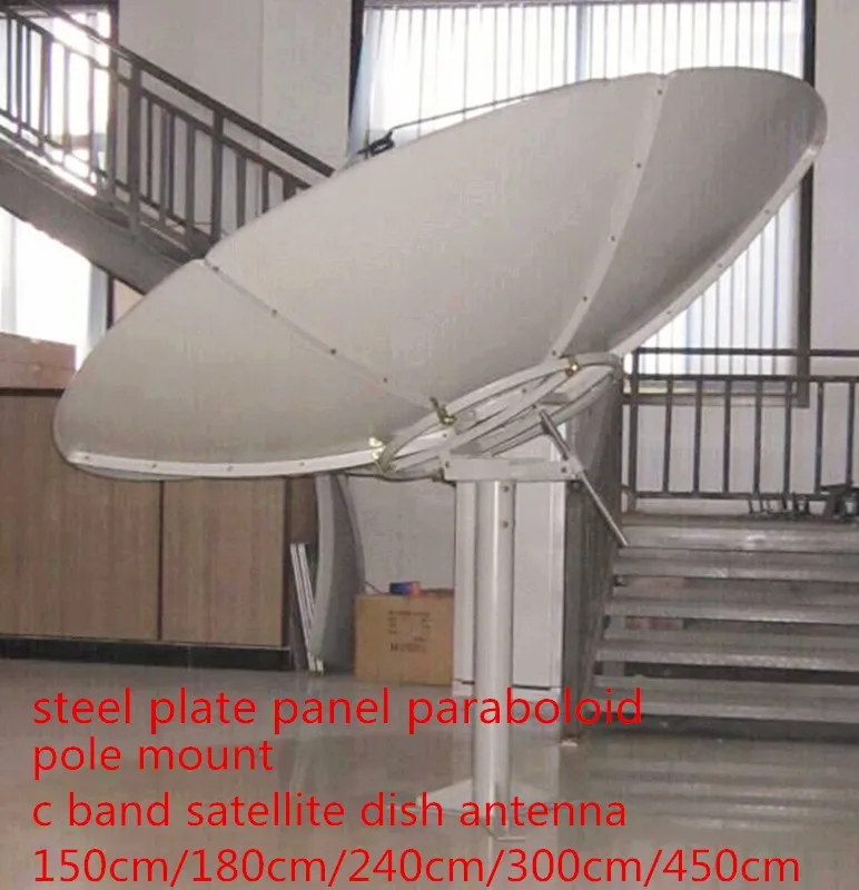 6ft Feet 180cm C Band Satellite Dish Hd Steel Plate Solid Paraboloid ...