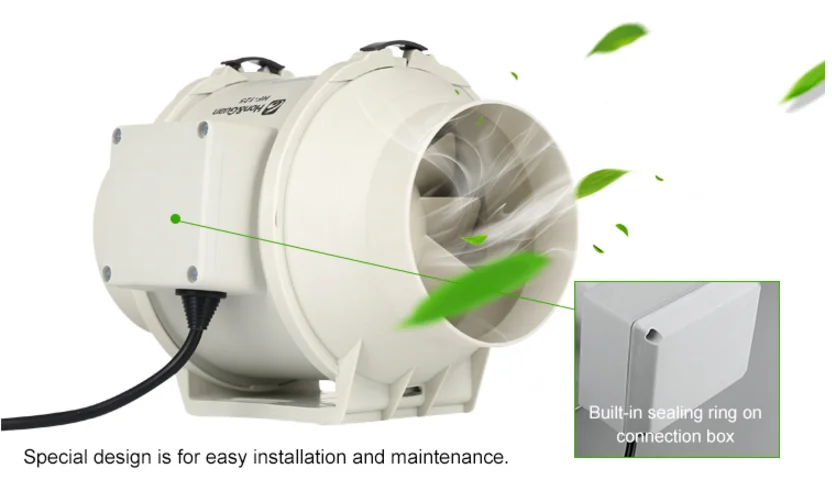 150mm Reversible Exhaust Mixed Flow 6 Inch Duct Fan