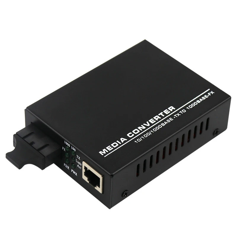 Fiber Optic 2km Dual Mode Fiber Media Convertor Gigabit Transceiver Sc 10/100/1000 - Buy Fiber ...
