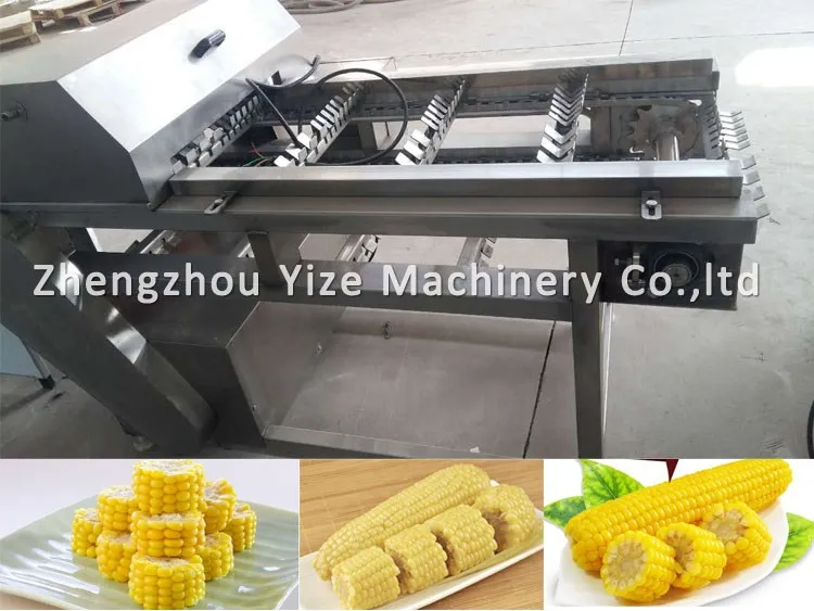 Corn Cob Cutter Machine - Efficient Sweet Corn Section Cutting