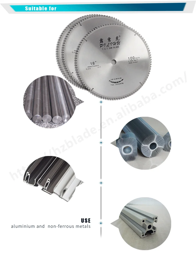 Triple Chip Teeth Metal Saw Blade For Cutting Aluminum Nonferrous ...