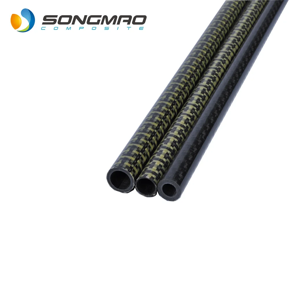 High Strength Customized Kevlar Carbon Fiber Tube - Buy Kevlar Carbon ...