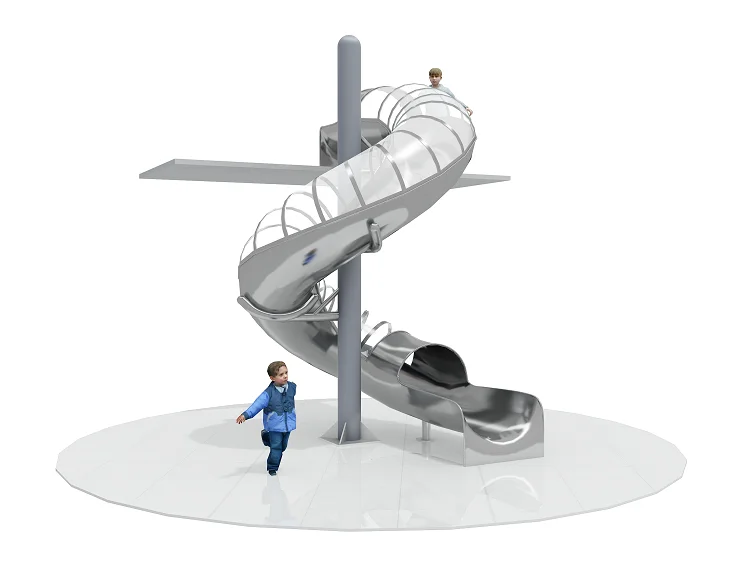 Customized Outdoor Or Indoor Spiral Stainless Steel Tube Slide - Buy ...