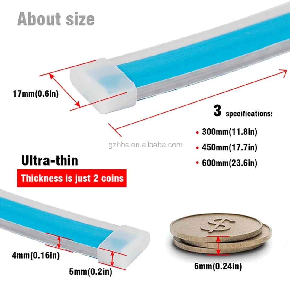 Drl For Headlight Strip Daytime Running Light Rgb With Remote 30cm 45cm ...