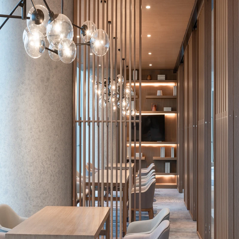 Elegant Insulation Partition Divider Timber Tube for House Decoration