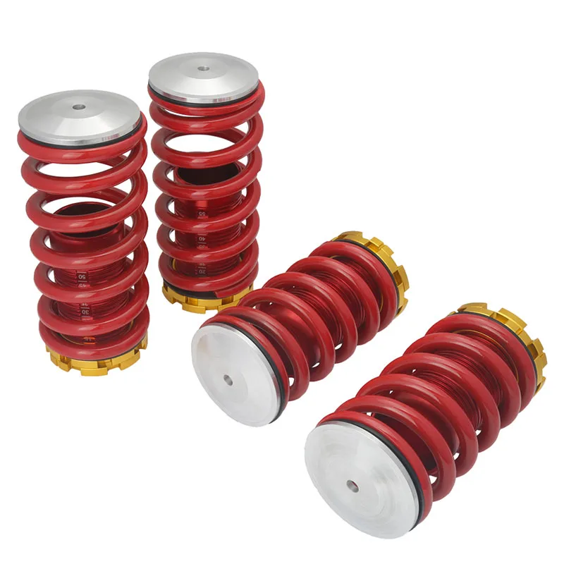 ALUMINUM TOP 4" DROP SUSPENSION COILOVER LOWERING SPRING SLEEVE KIT EF ...