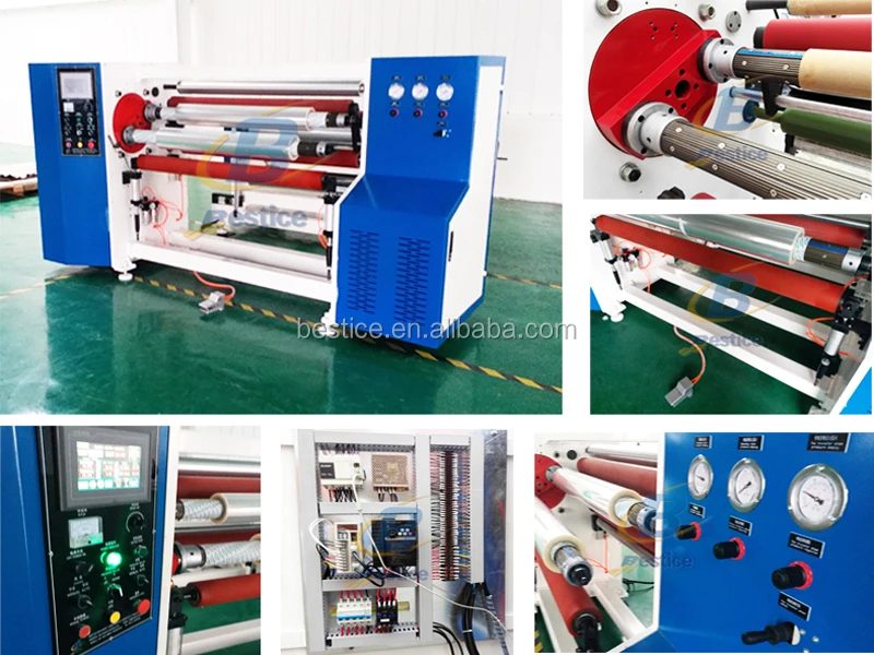 High Quality Roll to Roll Rewinding Machine With1 1.5 2 3 Inch Air ...