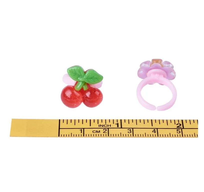 Little Girl Jewel Rings in Box Party Favor - Lovely Rings