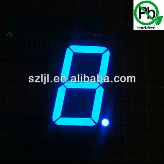 LED 7 Segment Display 1.5 Inch Single Digit - Super Bright Blue