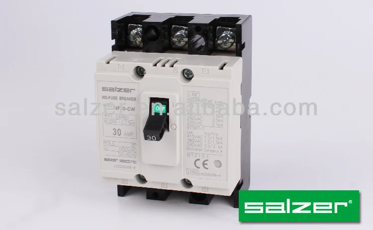 SALZER NF30-CW Mccb Circuit Breaker 30A 3 Pole - CE Certified