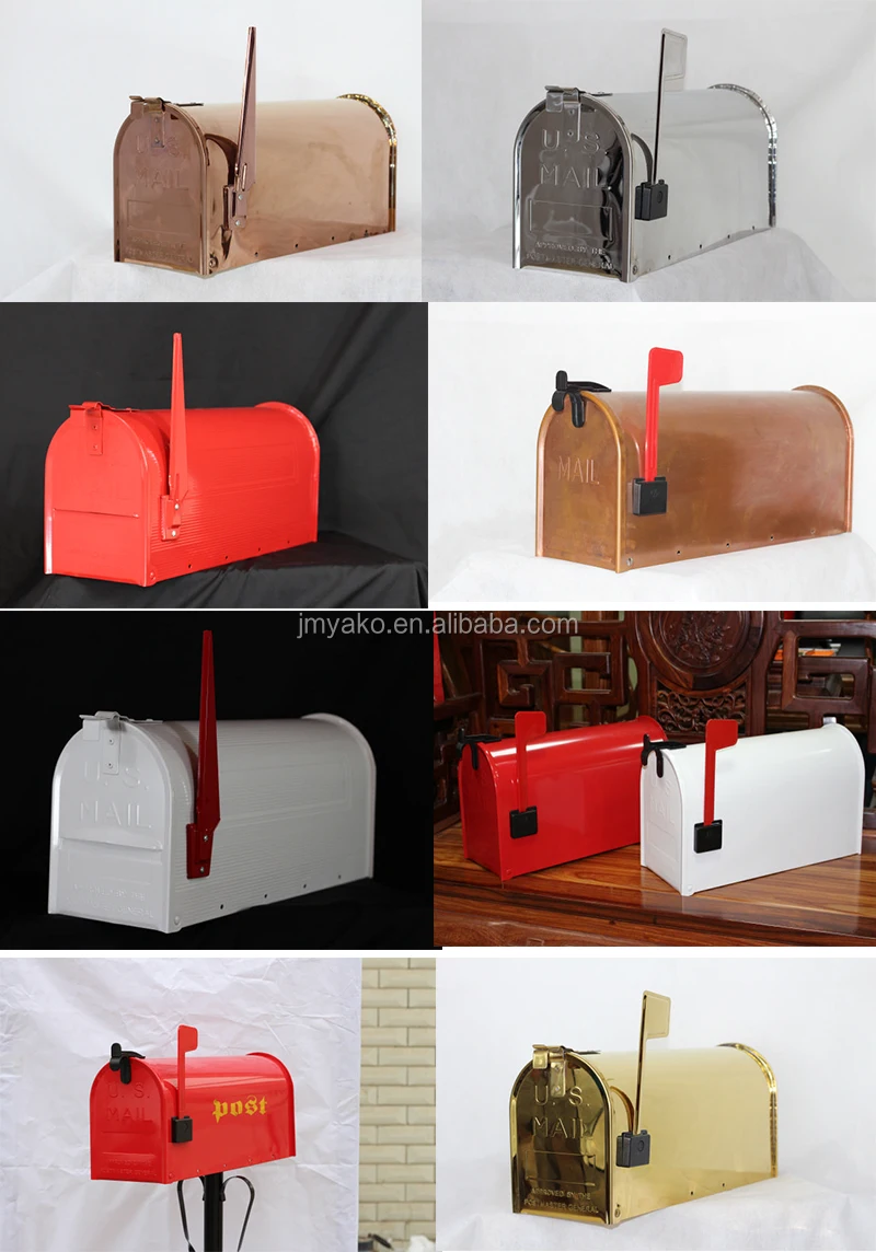 Home Garden Outdoor Metal Stainless Mailbox Postal Parcel Letter Box ...