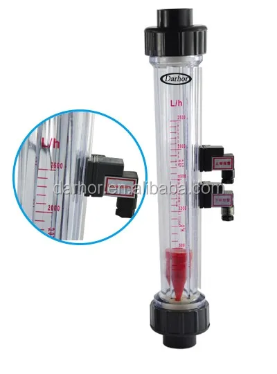 AS PC PSU Tube PVC Rotameter Inline Flowmeter for Sea Water