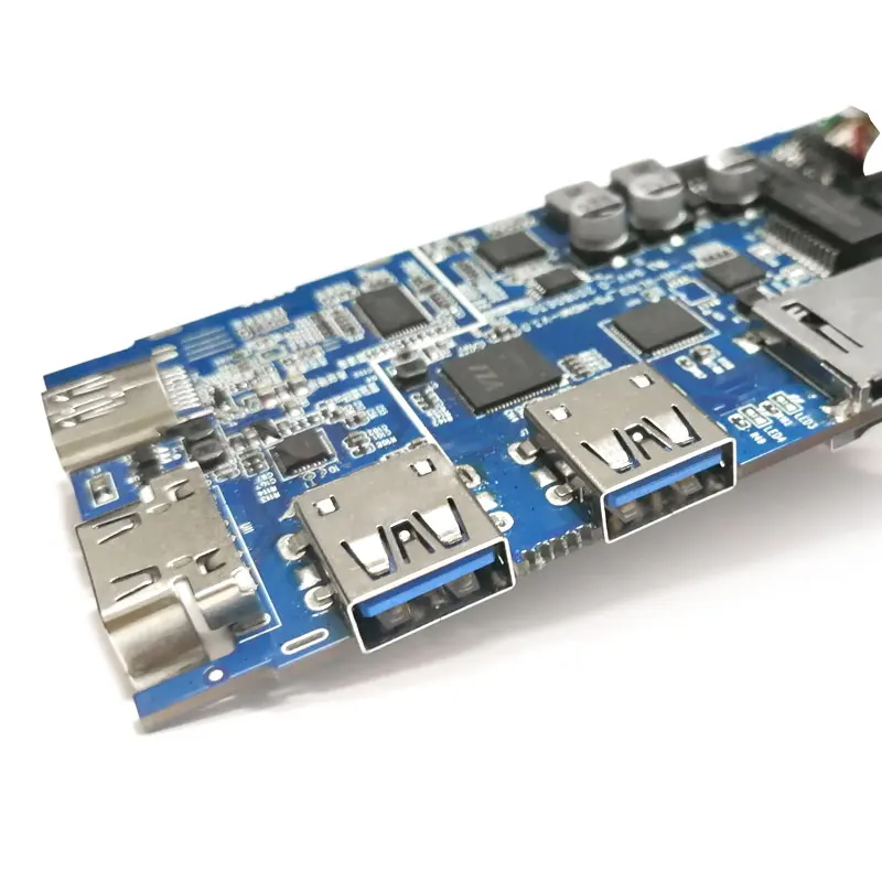 Type-c Usb Hub Pcb Board With Usb 3.0*2 And Sd Card Reader And Vga Rj45 ...