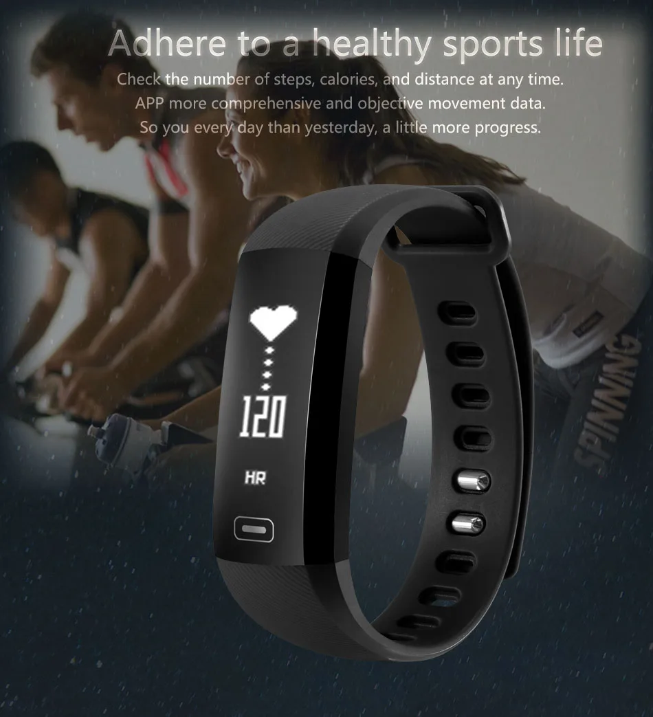 Touch Screen Wristband M2 Smart Bracelet Band With Blood Oxygen With ...