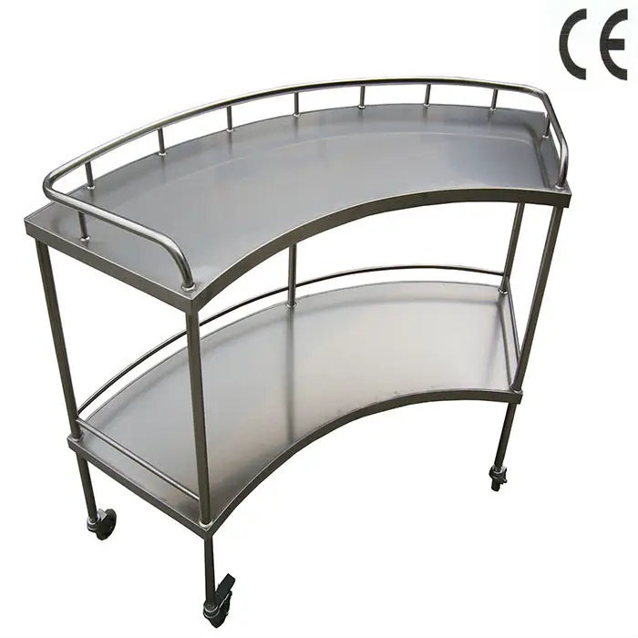 Thr-mt010 Medical Stainless Steel Fan Shaped Instrument Trolley - Buy ...