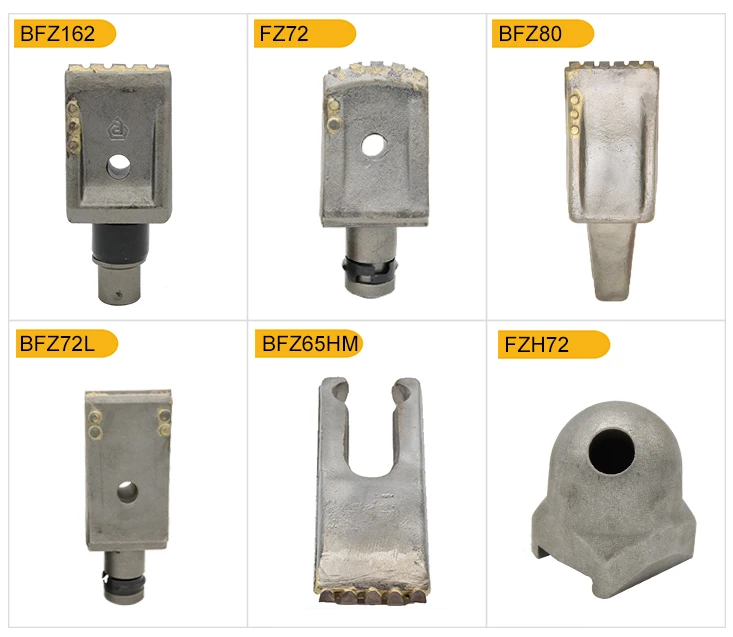 Bauer And Betek Flat Teeth Bfz 72 Teeth And Holder For Foundation ...