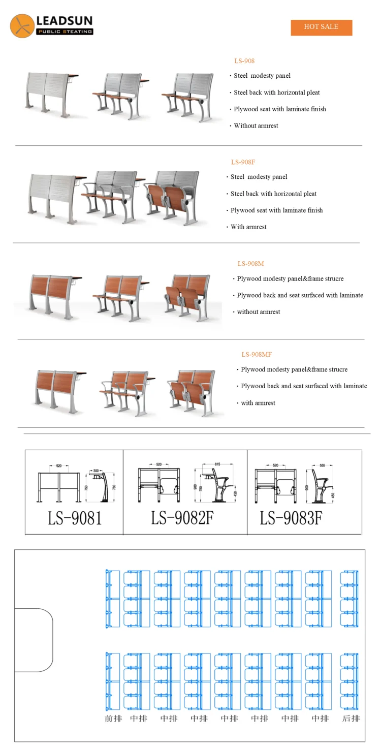 Comfortable School Desk And Chair Furniture Classroom University ...