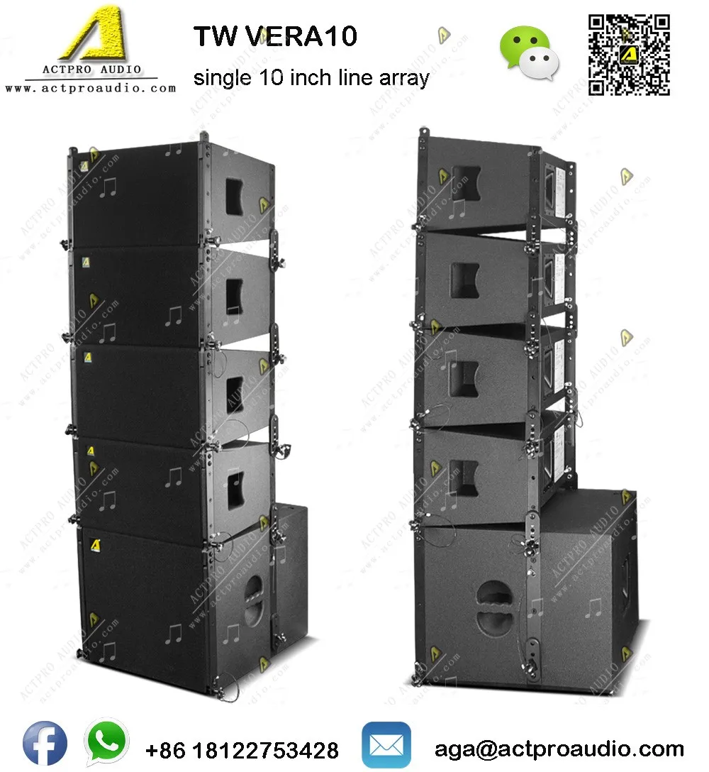 Q1 Audio Line Array Speaker Q1 V8 Double 10 Inch Powered Line Array Pro Audio Q1 V8 Active ...
