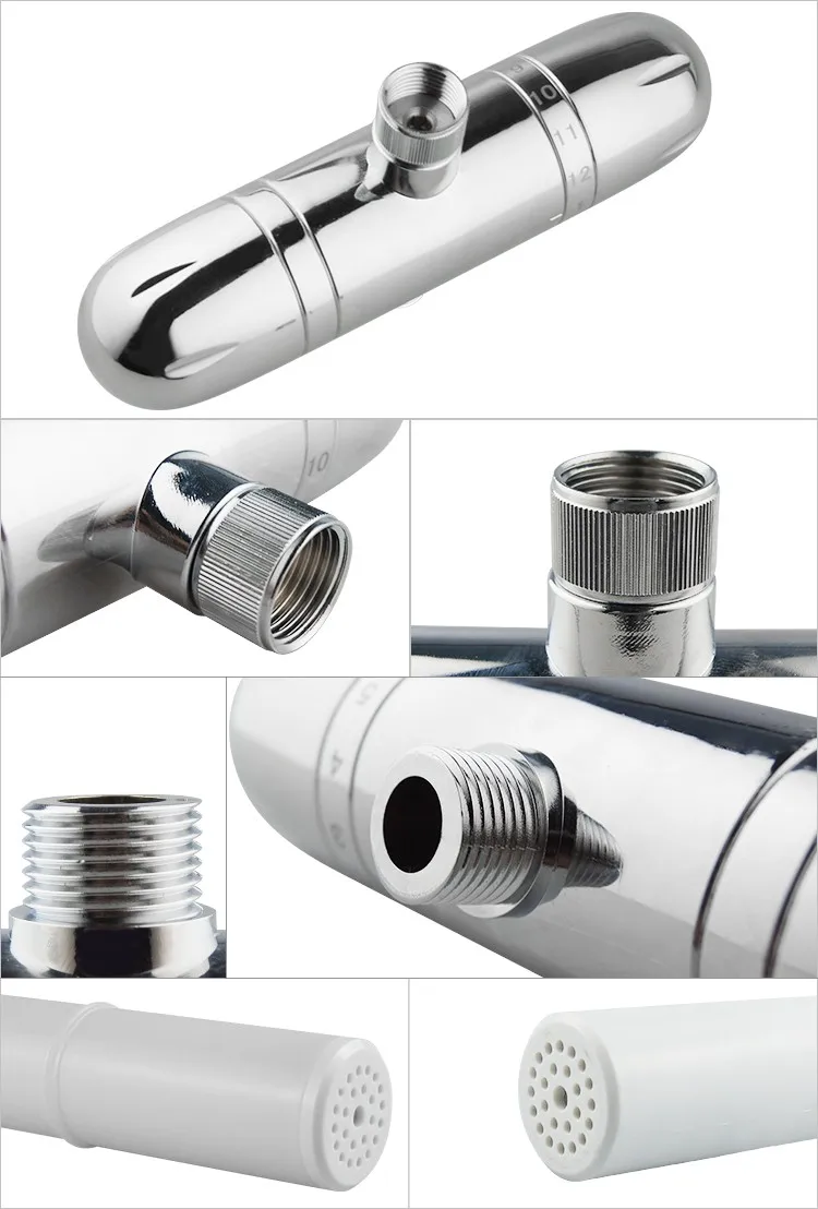 10-stage High Flow Shower Water Filter With 2 Cartridges Ionizer And ...