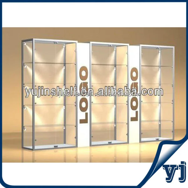 Portable Exhibition Glass Display Counter / Foldable Display Cabinet ...