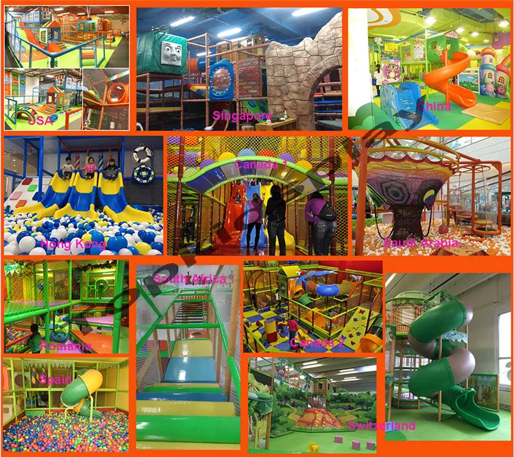 Indoor Volcano Slide with Climbing - Big Fun for Kids