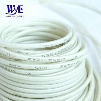 High Quality High Temperature Parallel Silicone Heating Cable 25w/m 30w ...