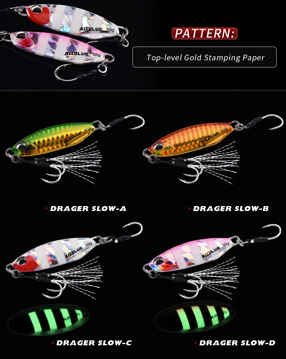 ALLBLUE 20g DRAGER SLOW - Top Saltwater Bass Fishing Lures