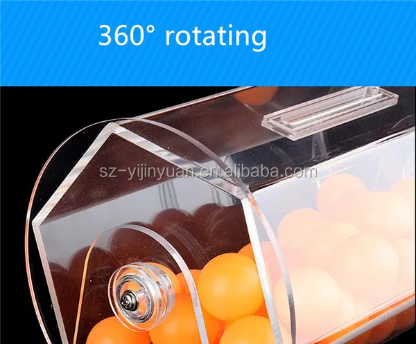 360 Rotating Acrylic Lucky Draw Box for Party Activities