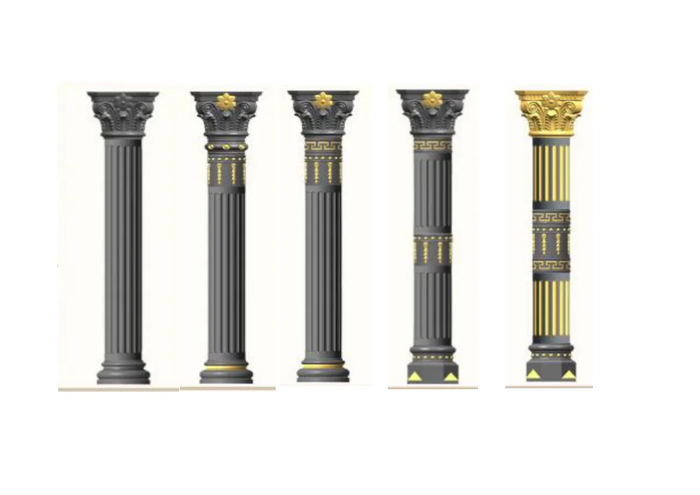 Wholesale Concrete Square Roman Column Pillar Plastic Mold