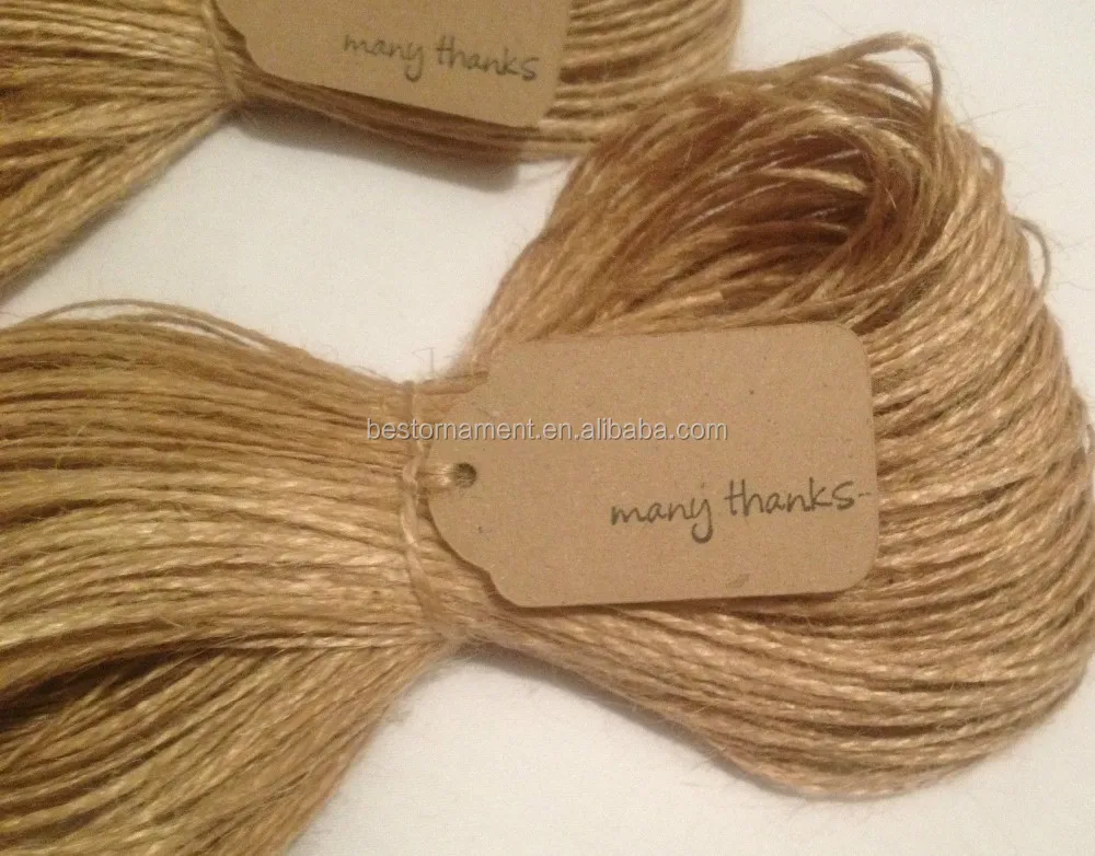 100m Luxury 2-ply Natural Jute String Hessian Burlap Twine Rustic/sisal ...