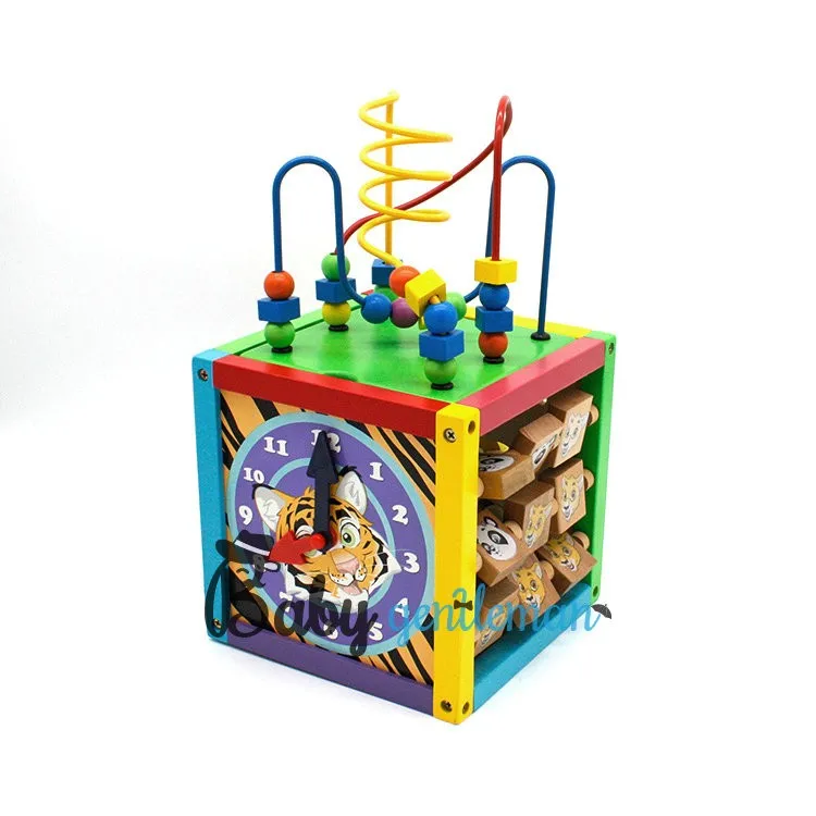 New Hottest 5 in 1 Wooden Kids Activity Cube - Z11137B