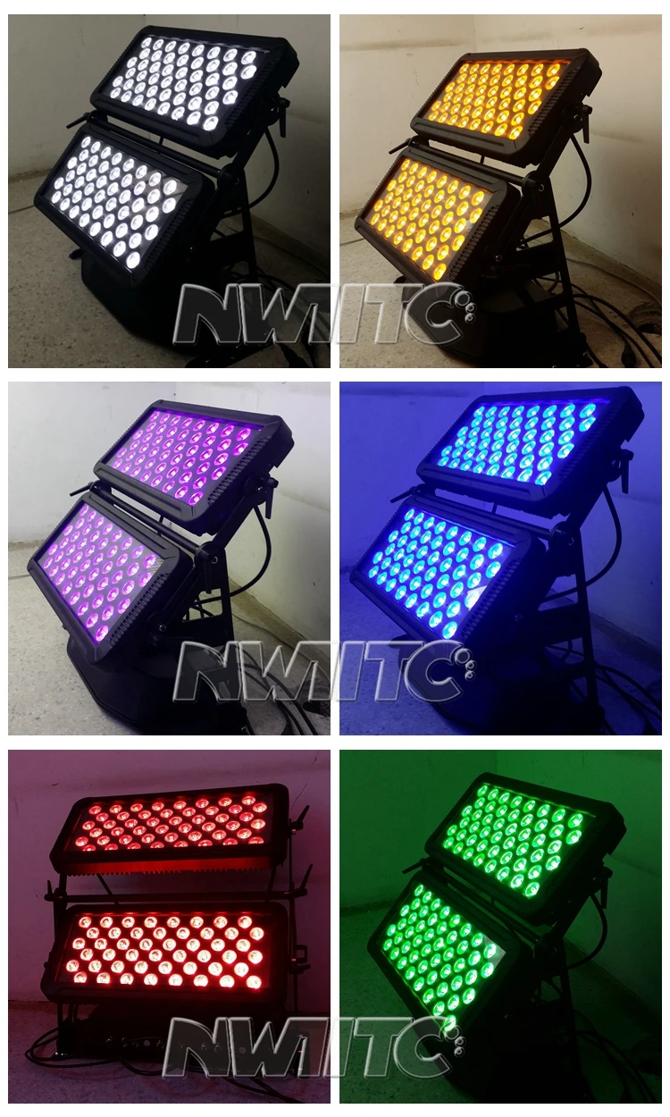 Dj Projection Wall Washer 96x18w Rgbwa Uv 6in1 Led City Color Light ...