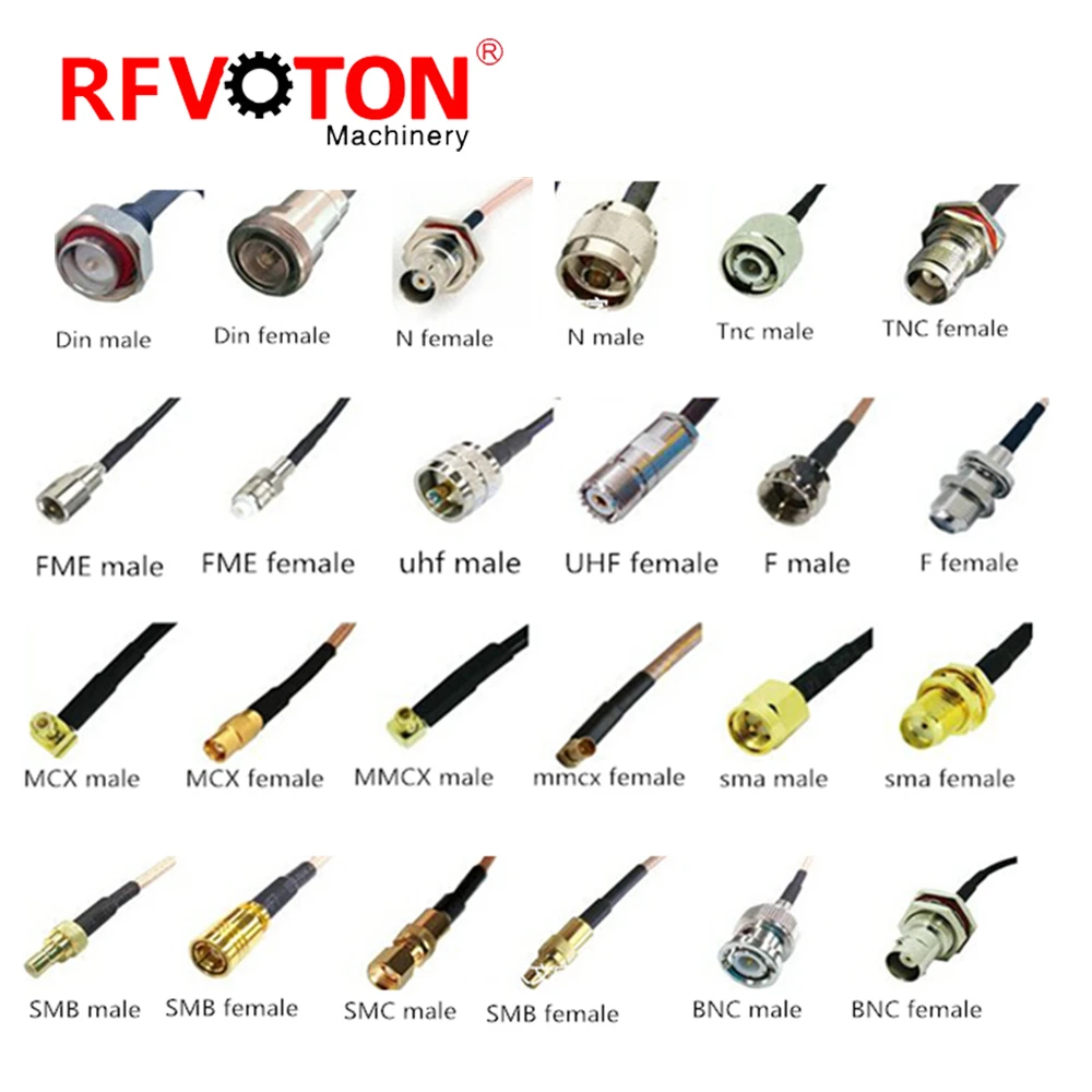 Stainless- 7/16,1.6/5.6,N,Sma,Smb,Smc,Mcx,Mmcx,(fme) Antenna,Bnc,Tnc Rf Electronic Connector ...
