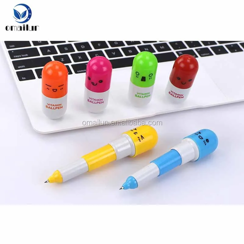Hot Personalized Pill Capsule Shaped Folding Ball Point Pen For ...