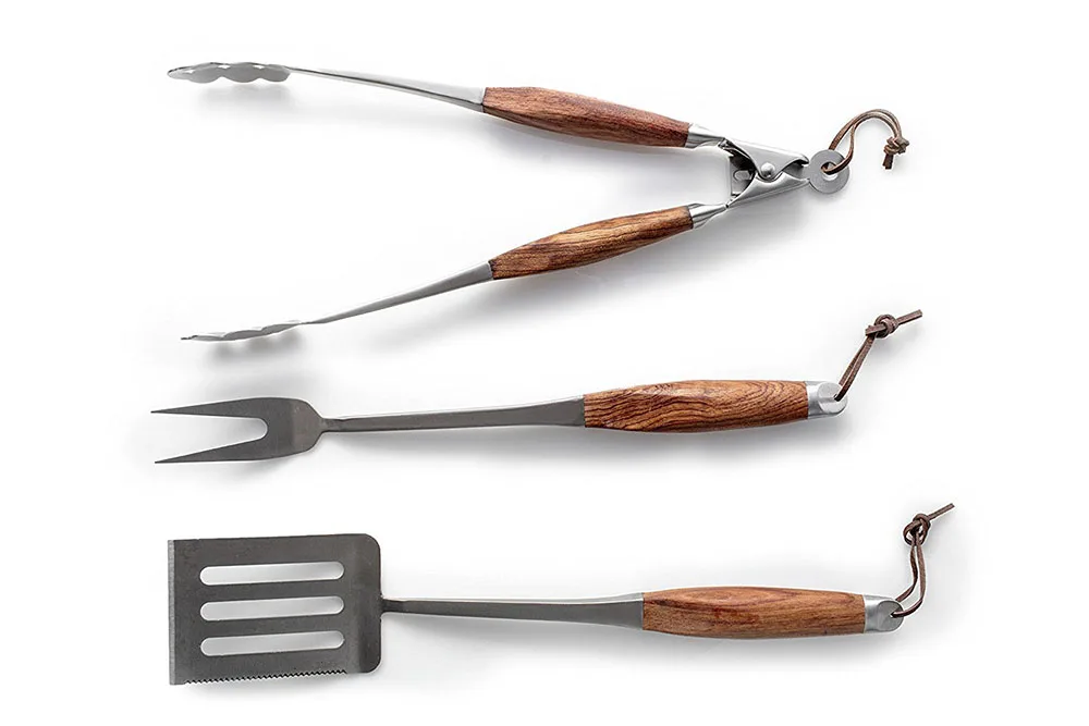 3-piece Stainless Steel Bbq Tool Set Bbq Gadgets Barbecue Utensils Bbq ...